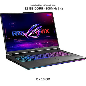 HIDevolution [2023] ASUS ROG Strix G18 G814JZ 18" QHD+ 240Hz, 2.2 GHz i9-13980HX, RTX 4080, 32 GB DDR5 RAM, 2 TB PCIe SSD, Windows 11 Home