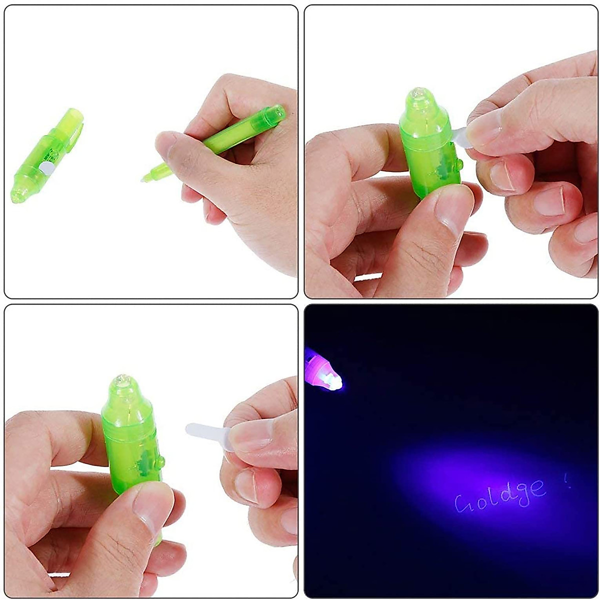 24 Pcs Magical Wizard School party favors |12 invisible ink pen and 12 Magical Wizard School party mini Notepads| Magical Wizard School party Goodie Bag Stuffers, Classroom Prizes, party supplies