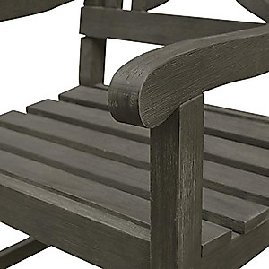 Vifah V1298 Renaissance Outdoor Hand-Scraped Hardwood Armchair