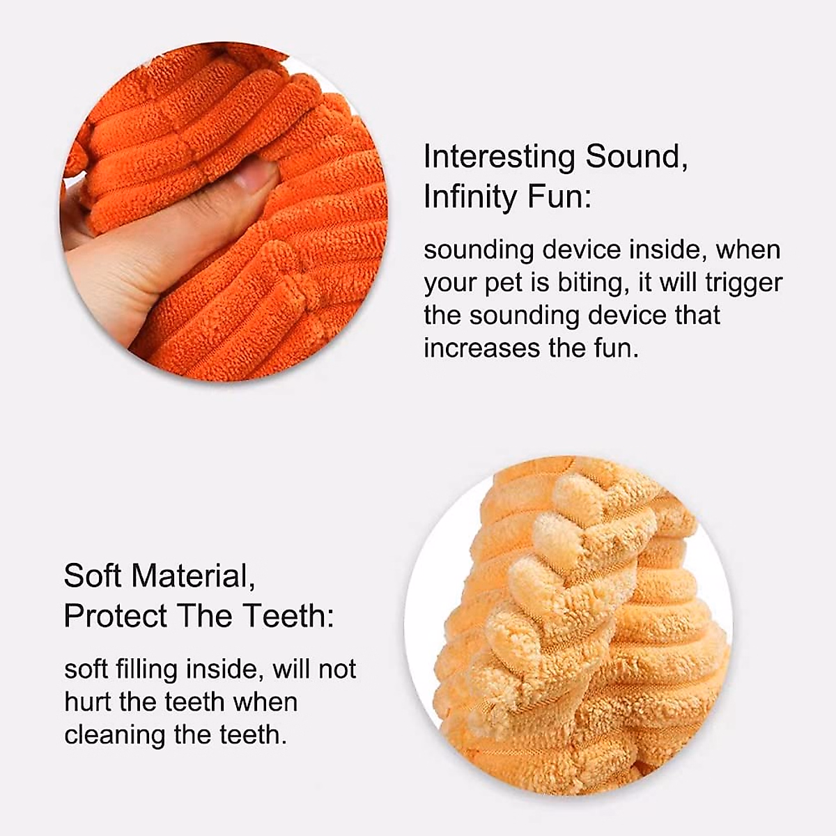 Q.Y.HOME Stuffing Squeaky Plush Dog Toy Chew Speak Toy (Duck)