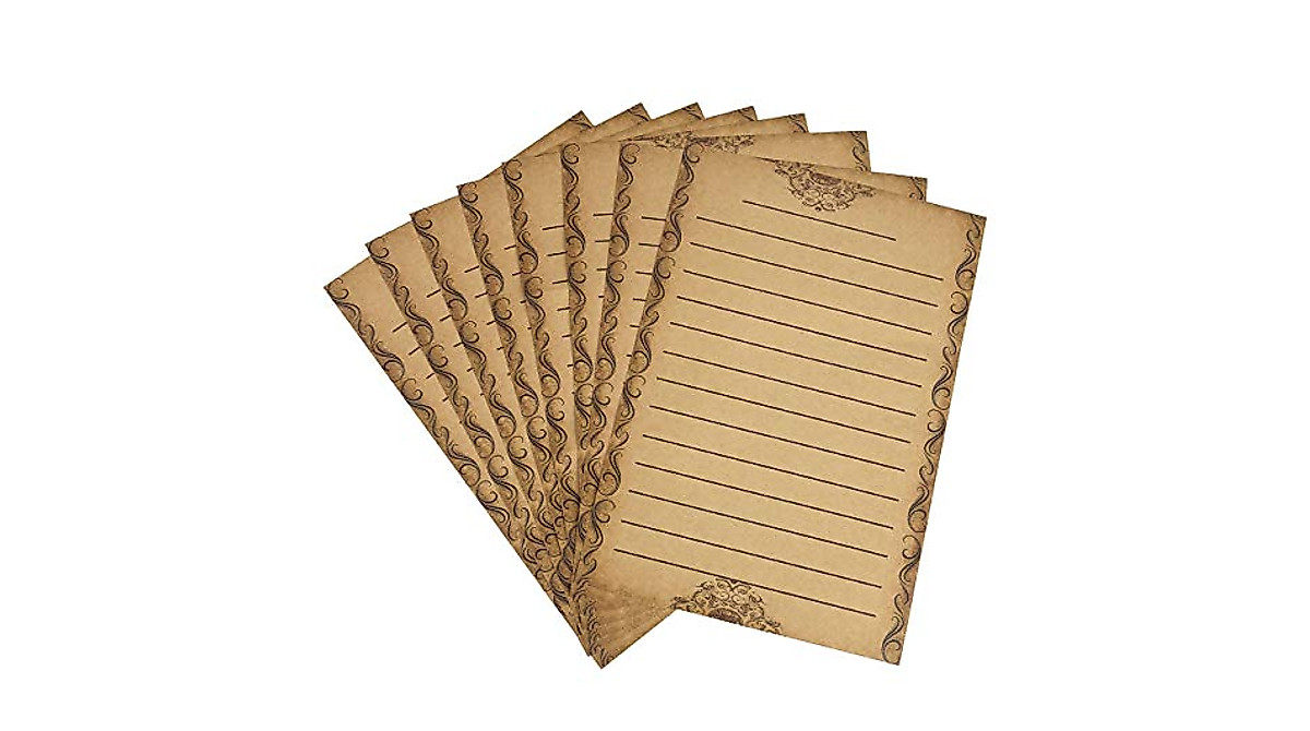 Vintage Retro Writing Paper Set - 56 Sheets by Yoption