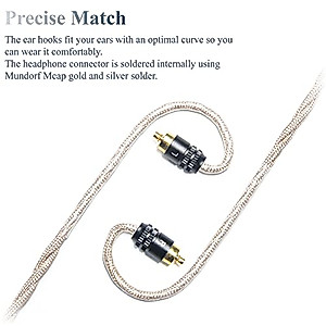 FSIjiangyi IER-z1r IEM Cable IER m9 Cable 6N Single Crystal Copper Braid Earphone Cable for Sony IER-z1r Replacement Cable IER-M7 IER-M9 Replacement Cable (4.4mm Plug)