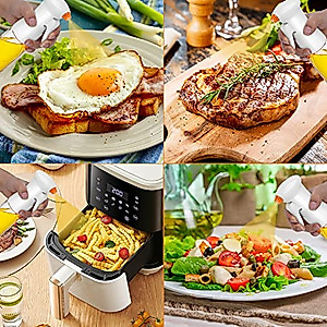 aKosco Oil Sprayer Bottle, 230ml Oil Sprayer for Cooking Olive Oil Sprayer Vegetable Oil Dispenser Oil Mister Portable Bottle Mini Kitchen Gadgets for Cooking, BBQ and Kitchen Baking
