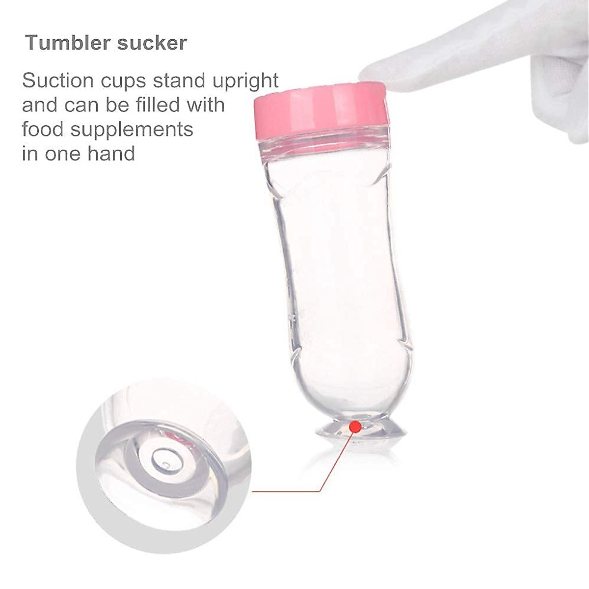 Gaodear Natural Touch Silicone Baby Food Feeder,Squeeze Cereal Bottle with Dispensing Spoon，Suction Cup Design,3 Ounce/Pink