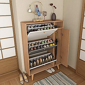 N/A Fashion Shoe Simple Hall -Thin Tipping Door Doorway Multifunctional Cabinet