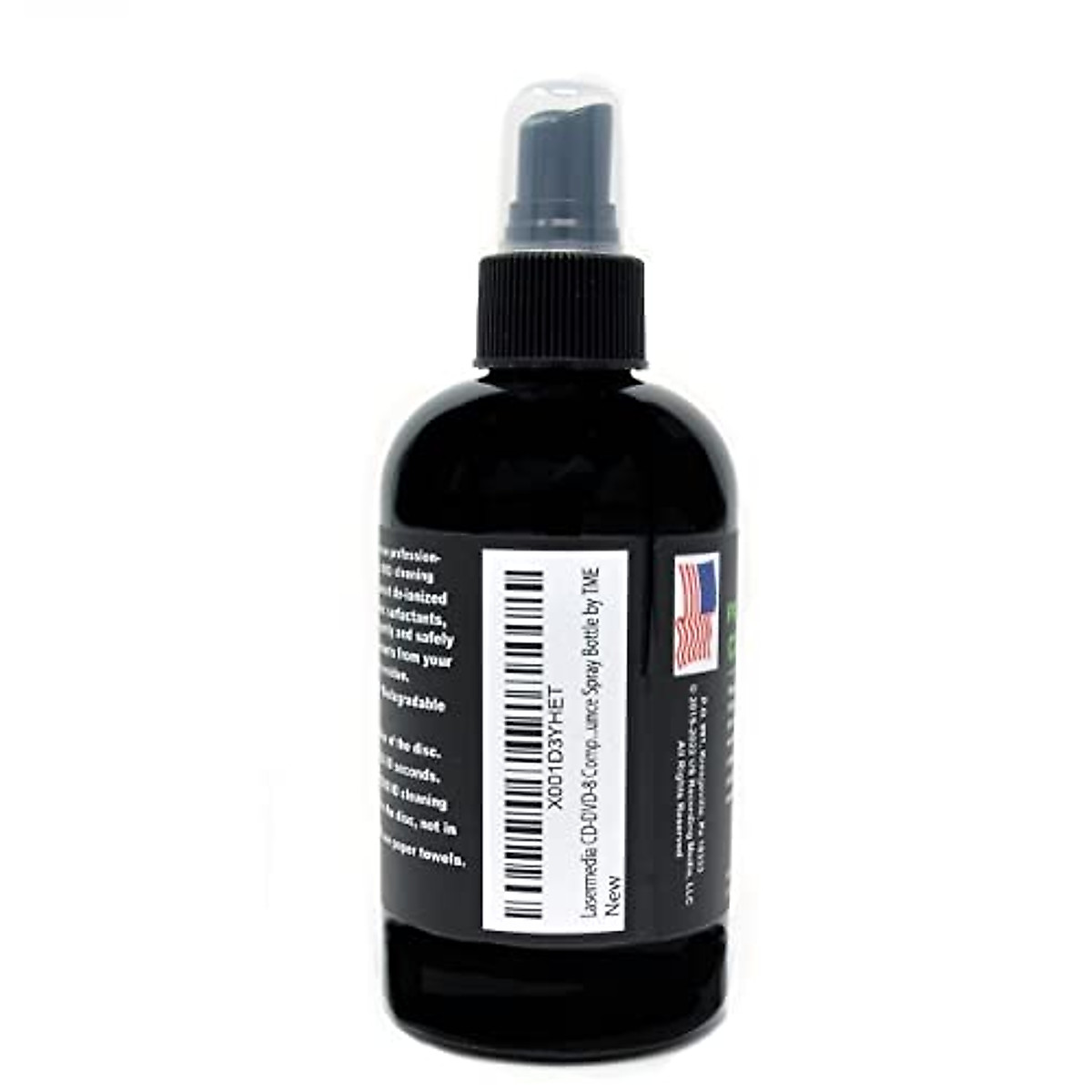 Compact Disc CD CDR and DVD DVD-R Cleaning Solution Fluid (Not a Scratch Remover) 8 Ounce (237 ML) Spray Bottle Cleaner CD-DVD-8 Made in USA Lasermedia