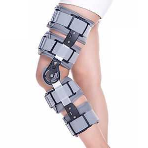 WILLQ Adjustable ROM Leg ​stabilizer Recovery Immobilization After Surgery for Arthritis ACL PCL Meniscus Tear Osteoarthritis Post Op Recovery Leg Stabilize Patella Injury Brace