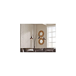 Signature Design by Ashley Sheriel Industrial Metal Arc Lamp with Adjustable Neck, Black