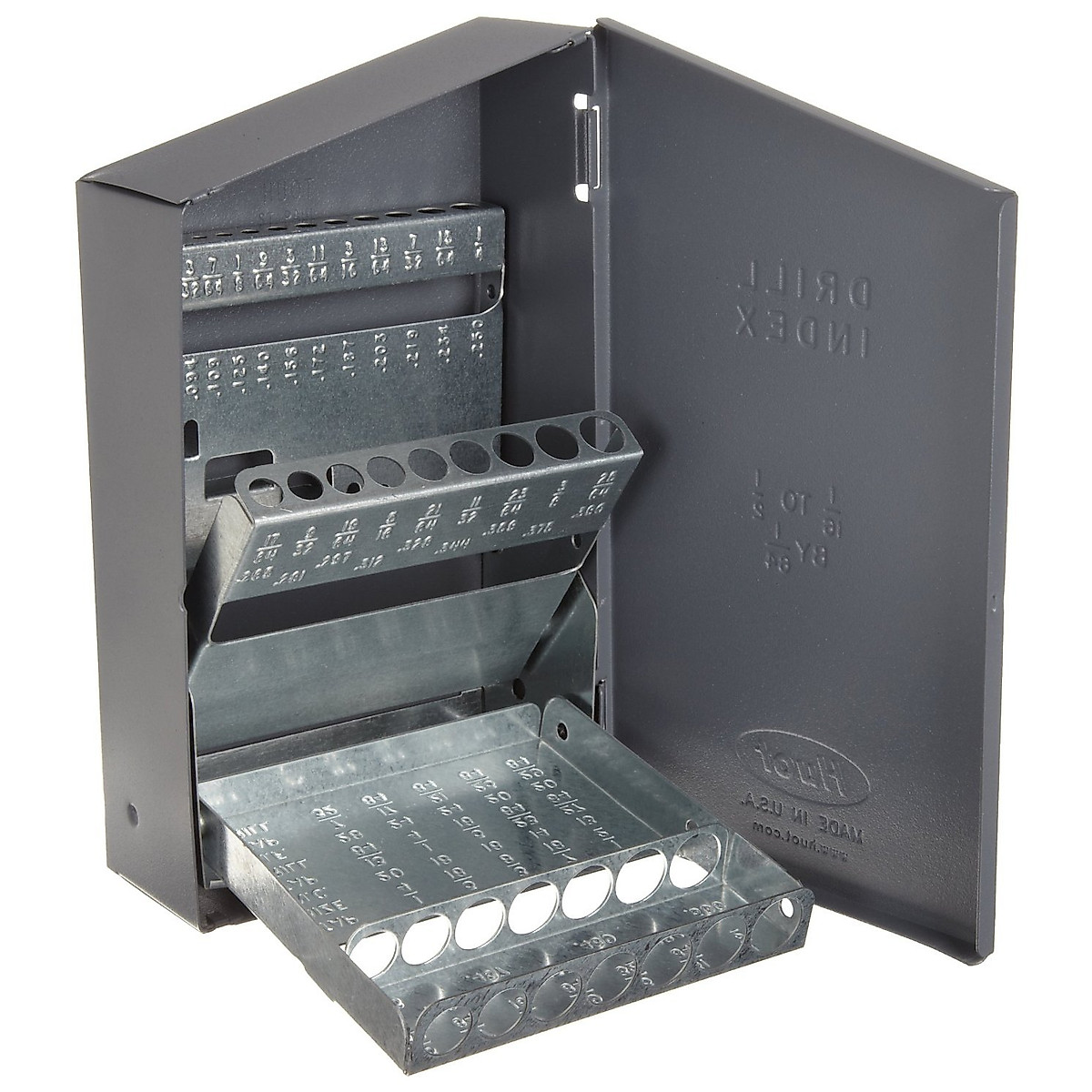 Drill America Drill Bit Index/Case, 1/16-1/2 by 64ths (29 Sizes), 10550 & DEWALT Tool Box, Tough Case, Medium, Case Only (DWAN2190), Yellow