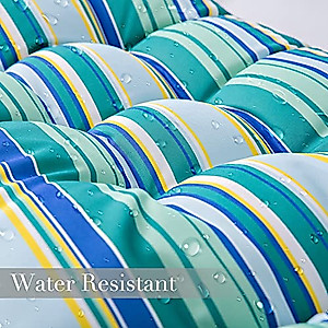 Enipate Weather Resistant Adirondack Chair Cushions High Back Indoor Outdoor Patio Tufted Thicken Lounge Cushion Seat Pads