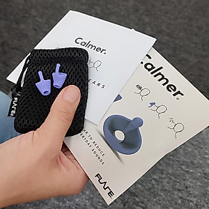 Flare Calmer – Ear Plugs Alternative – Reduce Annoying Noises Without Blocking Sound – Soft Reusable Silicone - Purple