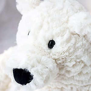 LIJIUSM Plush Toys for Kids Cartoon Velvet Animal Stuffed Toys Festival Birthday Gifts for Girls Boys (Polar Bear - 26cm)