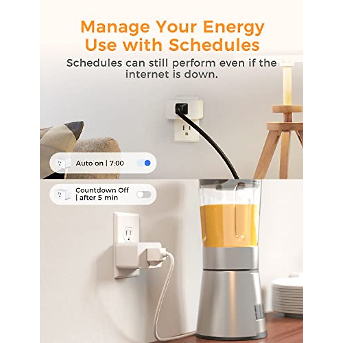 Smart Plug 4 Pack, Refoss Smart WiFi Outlet Works with Apple HomeKit, Alexa, Google Assistant, Siri, Timer & APP Remote Control, 15A