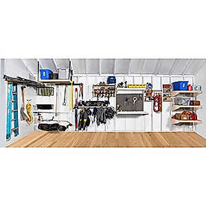 SHEDorize 3-Tier Wall Shelf - Unfinished Shelf for Wall (16" x 48") - Made in The USA - Perfect Wall Mounted Shelf for Bedroom, Office, Bathroom, Storage Room, etc