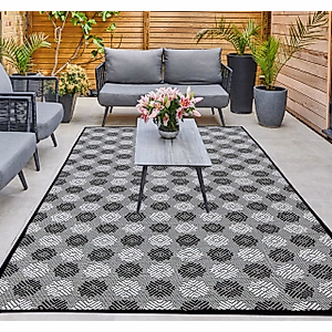 ARSUK Outdoor Plastic Rug for Patio Clearance 59"x39", Beach Picnic Blanket, Reversible Floor Mat for Garden, Camping Carpet, RV Porch, Deck, Backyard, Balcony, Lightweight Foldable
