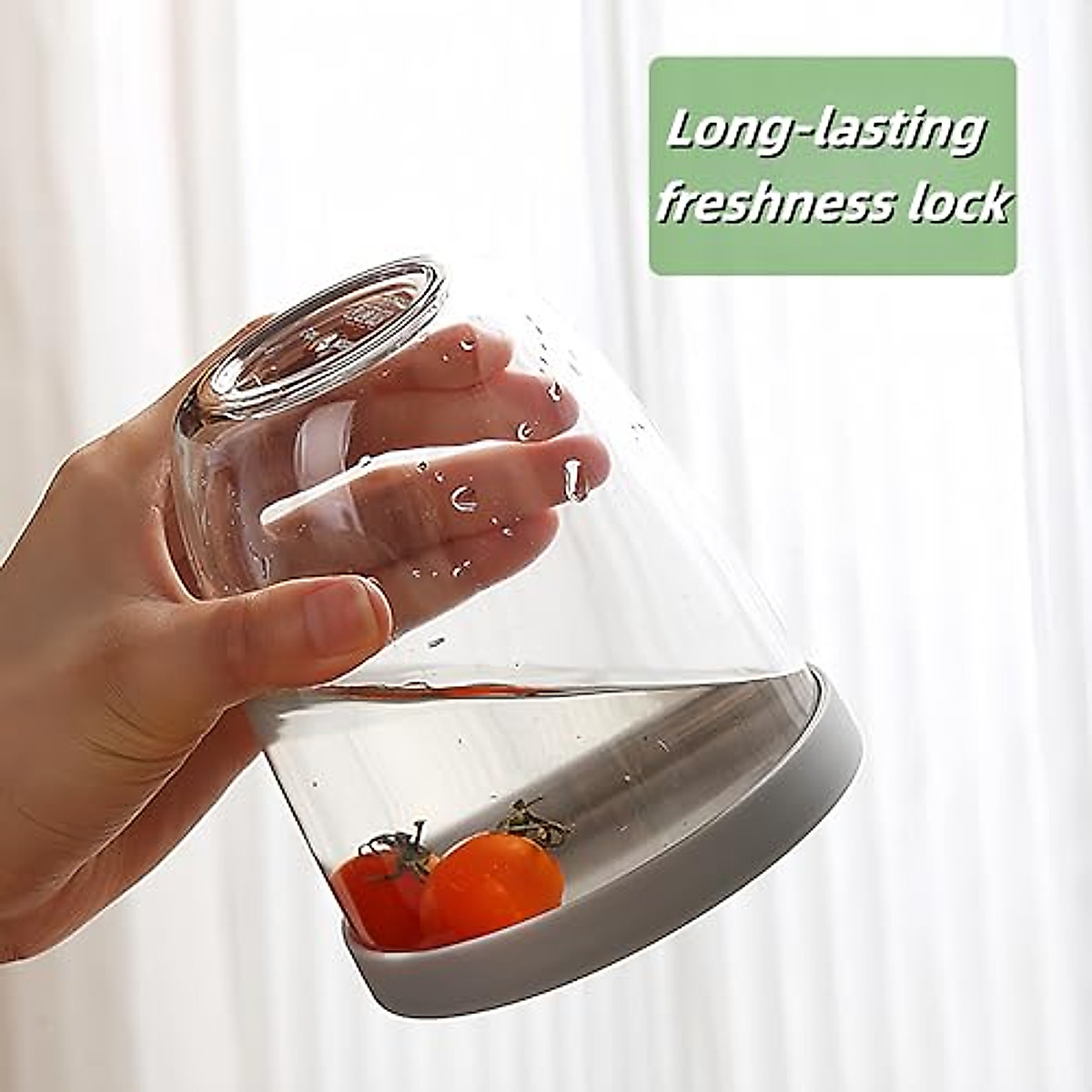 Koweea Fruit Containers for Fridge 20 oz Fruit Salad Storage Cup With lids and Fork Container with Strainer, Leakproof & Portable, Keep Fruit Fresh