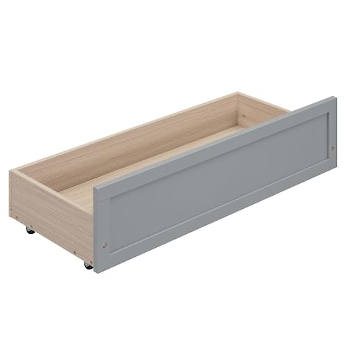 Yehha Full Size House Bed with Storage Shelves and 2 Drawers, Multifunctional Storage Wooden Bed for Boys & Girls Bedroom, Small Space, No Box Spring Needed/Wood Slats Support, Easy Assembly, Gray