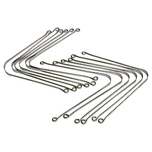 High Grade Stainless Steel Tongue Cleaner, Set of 12, for Bad Breath Treatment Naturally