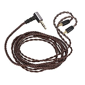ASHATA Headphone Upgrade Cable, Pure Copper Plated Silver Wire Replacement Cable with A2DC Interface for ATH CKS1100 E40 E50 E70 LS200 LS300 LS400 CKR90 CKR100 LS50 LS70