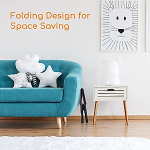 Ejoyous Folding Step Stool, 5" Portable Plastic Step Ladder Stepping Stool Platform to Support Elderly Pregnant Kids for Indoor Outdoor Kitchen Bathroom Toilet Bedroom Car Travel Use