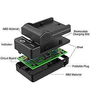 LP-E6 LP E6N Battery Charger, LP Charger Compatible with Canon EOS 90D, 80D, 70D, 60D, 60DA, 7D Mark II, 7D, 6D Mark II, 6D, 5D Mark IV, 5D Mark III, 5D Mark II, 5DS, 5DS R, R5, R6 DSLR Cameras & More