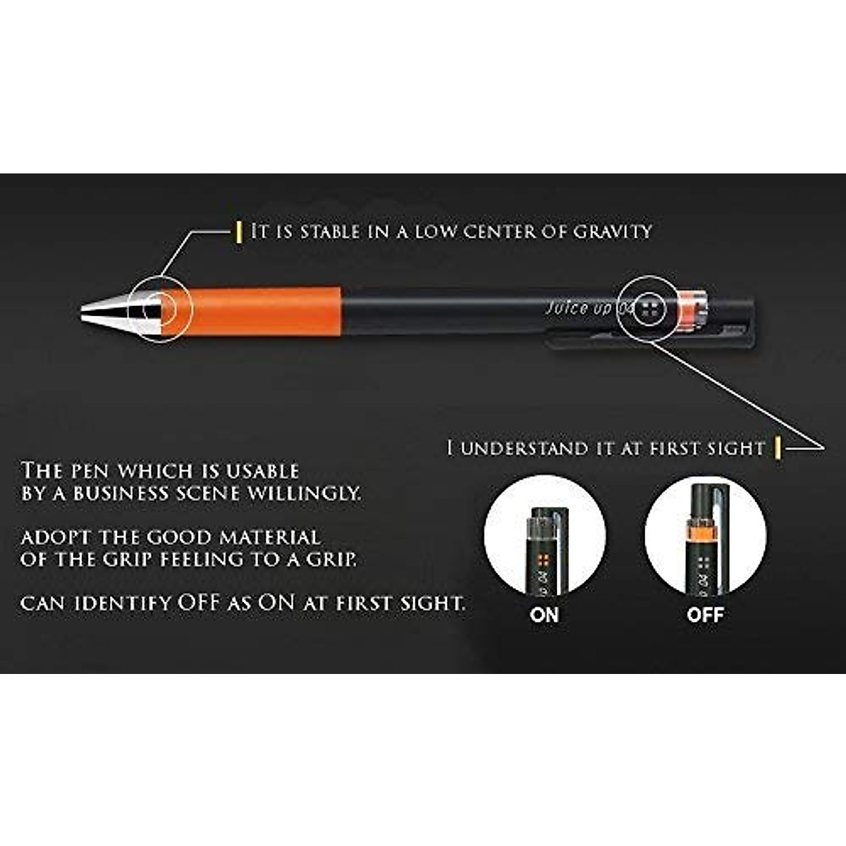 Pilot juice up 04 Retractable Gel Ink Pen, Ultra Fine Point 0.4mm, Navy Blue Black Ink, Value Set of 5