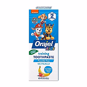 Orajel Toddler Training Toothpaste Tooty Fruity Flavor 1.50 Oz (Pack of 2)