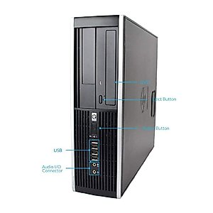 HP Elite 8000 Windows 10 Desktop Computer C2D 3.0 PC 8GB 160GB DVDRW WiFi 19 Inch LCD Monitor - Keyboard - Mouse - Power Cord (Renewed)