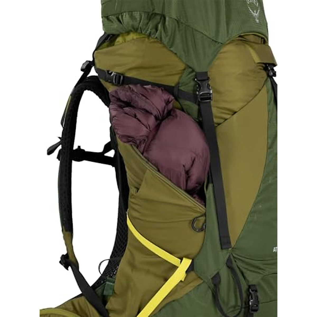 Osprey Atmos AG LT 50L Men's Backpacking Backpack, Black, L/XL