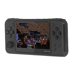 Handheld Console Games Player, 4.3inch Color Screen Multiple Games Vintage Handheld Game Console HD for Travel (Black)