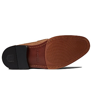 Stacy Adams Men's Marlowe Penny Slip-On Loafer, Dark TAN Suede, 7.5