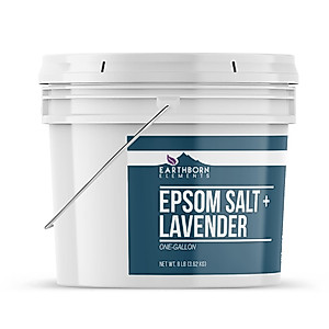 Earthborn Elements Lavender Epsom Salt, Infused with Essential Oil, Always Pure (1 Gallon)