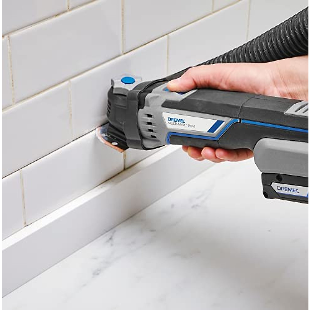 Dremel MM501 1/16-Inch Oscillating Multitool Blade for Grout Removal, Fast Cutting Carbide Accessory - Universal Quick- Fit Interface Fits Bosch, Makita, Milwaukee, and Rockwell