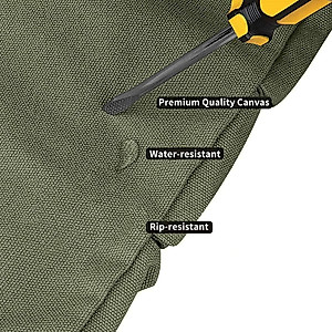 Toll Roll Bag,Canvas Tool Bags For Men,Small Tool Bag,Heavy Duty Tool Roll Up Bag with 5 Zipper Pockets,Wrench Roll Organizer For Mechanic Carpenter Electrician,Tool Roll Organizer.Car Camping Gear