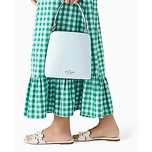 Kate Spade Darcy Refined Grain Leather Small Bucket Bag Crossbody (Blue Glow)