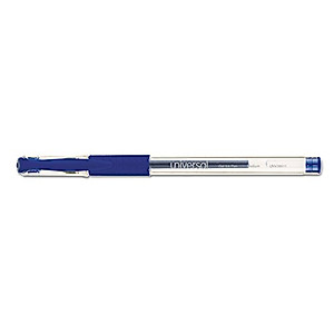 Universal 39511 Roller Ball Stick Gel Pen, Blue Ink, Medium, Dozen