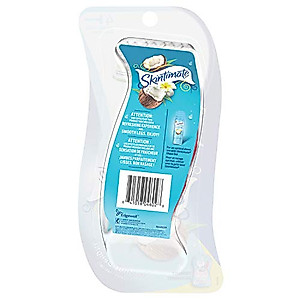 Skintimate Coconut Delight 3 Blade Disposable Razor For Women, 4 Count (Pack of 3)