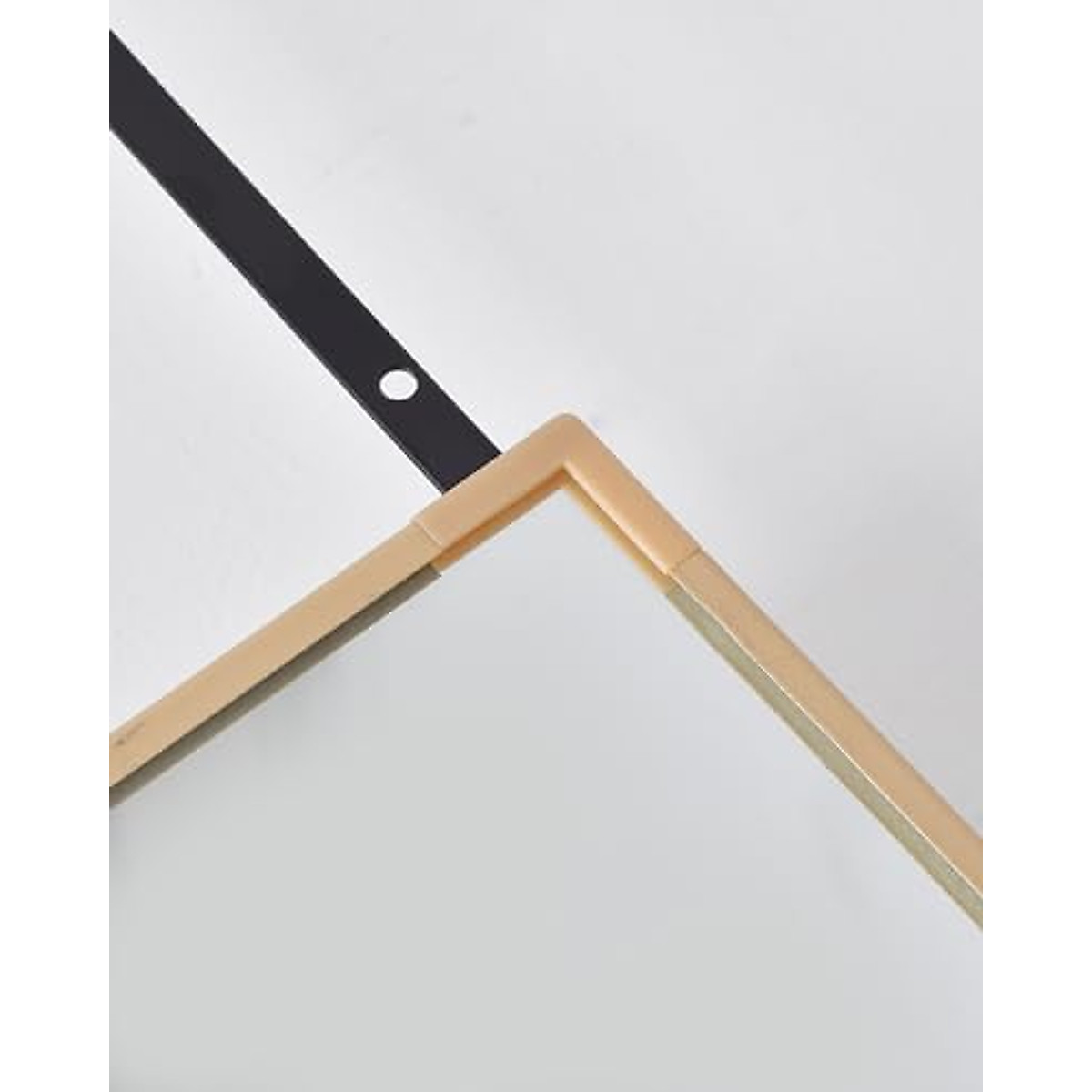 Otlsh 14"×48" Door Mirror,Full Length Mirror, Over The Door, Wall Mirror, Thin Frame, Aluminum Alloy, for Bedroom, Living Room, Entryway -Gold