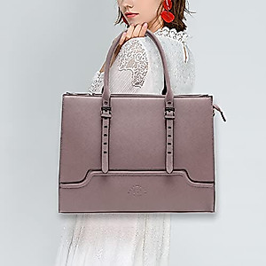 Laptop Bag for Women,15.6 Inch Tote Bag Crossbody Bag,Ideal Gifts for Women Christmas,Multi-Pocket Work Bag,Teacher Bag,Graduation Gifts for College Students with Professional Padded Compartment