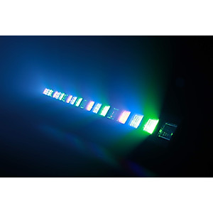 DragonX RGBA Wall Wash Light Bar Plus | 65W LED Wide Beam Horizon Uplights, Professional DJ Stage Strip Strobe Flood Lighting Package DMX for Church, Wedding, Disco, Indoor Party, Club, Band