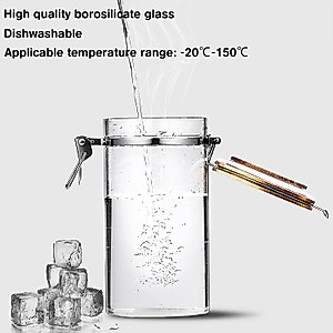 Yangbaga Glass Sugar Coffee Containers with Shelf, 2 x 45OZ Coffee Bean Canister Storage Station Organizer with Airtight Locking Clamp and Log Coffee Scoop, Large Capacity Food Storage Jar for Kitchen