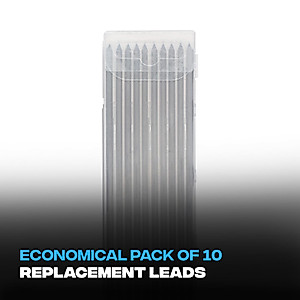 OX Tools Tuff Carbon Marking Pencil Replacement Lead 10-Pack | Basic Graphite Lead