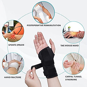 KD Carpal Tunnel Wrist Brace Night Support, Wrist Splint Hand Brace for Carpal Tunnel Syndrome Pain Relief, Arthritis, Tendonitis, Sprain Treatment