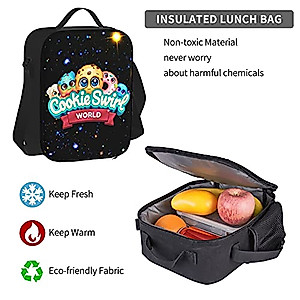 Cookie Swirl C Backpack Teen Boys Girl School Book Bag With Lunch Box Pen Case 3 In 1