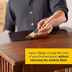 Minwax 613970444 PolyShades - Stain & Polyurethane in 1 Step, quart, Espresso, Satin