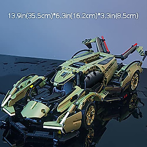 Mesiondy Sports Car Building Blocks Toys Boys or Adults Kits，1:14 MOC Building Set Raceing Car Model,Cars for Boys Age 12-16 8-14，(1039 Pieces)