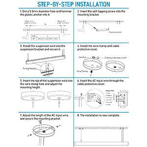 LEONLITE 4FT Linkable LED Linear Light Fixture, 3CCT 50W 6500LM Ultra Bright Downlight for 19.69ft High Ceiling, 120V-277V, 0-10V Dimmable, ETL, 3000K/4000K/5000K, Black Aluminum Housing, Pack of 4