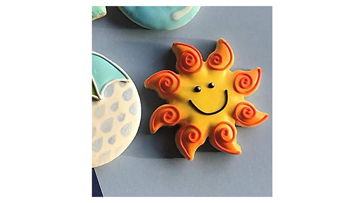 Sun Cookie Cutter 4 inch Made in USA by Ann Clark | Creative Baking Tool