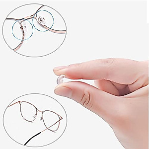 18 Pairs Eyeglass Nose Pads, Eyeglasses Repair Kit with Screwdrivers, Nose Pads, Screws, Tweezer, Cleaning Cloth for Glasses, Glasses and Sunglass Nose Pad Replacement