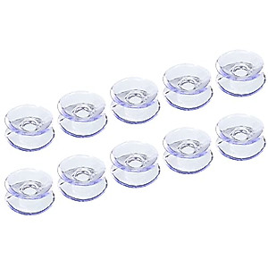 MECCANIXITY Glass Table Top Spacers, 20mm Dia. PVC Double Sided Suction Cup Window Wall Hanger for Home Kitchen Bathroom, Pack of 20